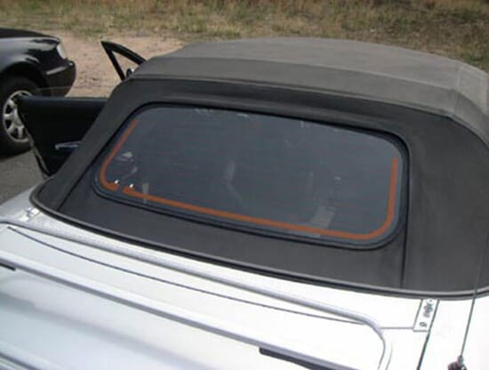 Glass Rear Window Conversion, Mazda MX5 Mk1