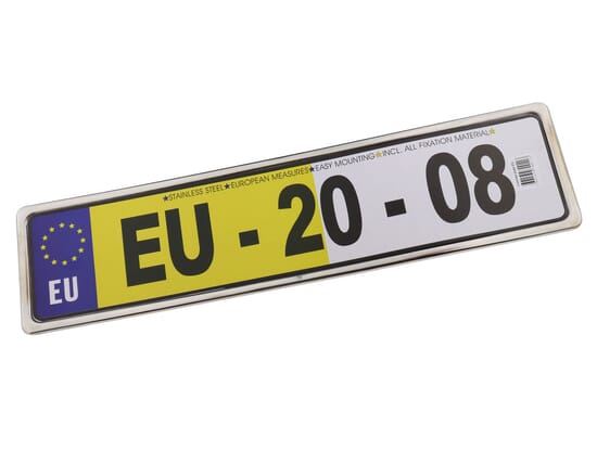 Rear Number Plate Surround Stainless Steel, All MX5 Models – MX5 Parts
