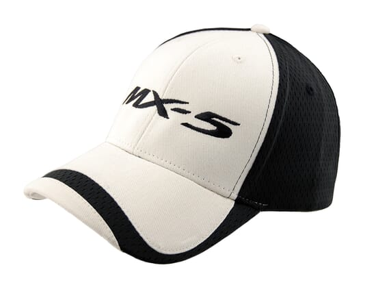 Cap, Black & White With Large MX5 Logo – MX5 Parts