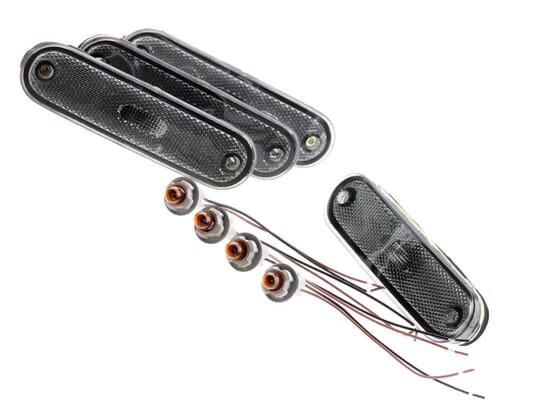 Side Reflectors, Smoked With Bulb Holders, MX5 Mk1/2/2.5 – MX5 Parts