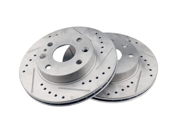 Front Brake Discs, Aftermarket Drilled & Grooved, MX5 Mk1 1.6 – MX5 Parts